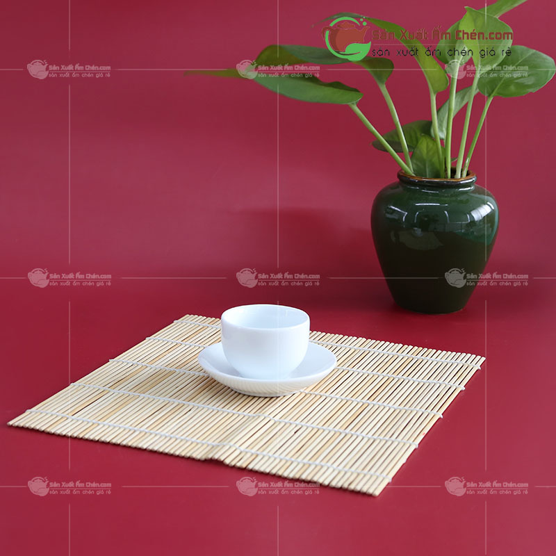 Bộ Trà Bà Ba Sứ Trắng
